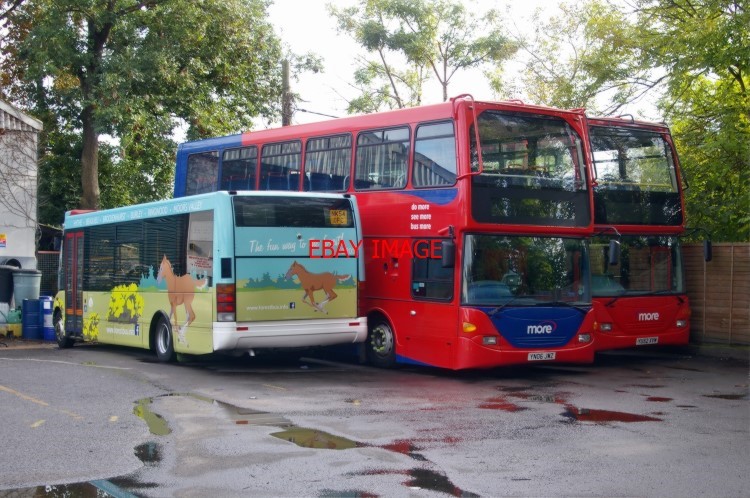 PHOTO RINGWOOD BUS GARAGE LEFT TO RIGHT OPTARE SOLO NO 3703 (NK54 DFC ...