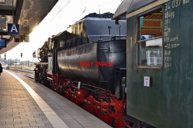 PHOTO GERMAN RAILWAY - DRB CLASS 52 NO 52 8195 'MITTELFRANKEN' WITH 2'2 ...