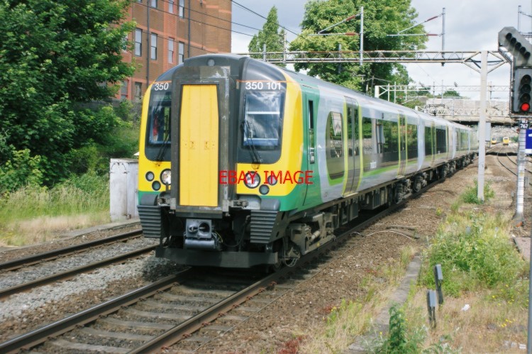 PHOTO CLASS 350 4-CAR EMU NO 350 101 APPROACHING WATFORD JCT ON A ...