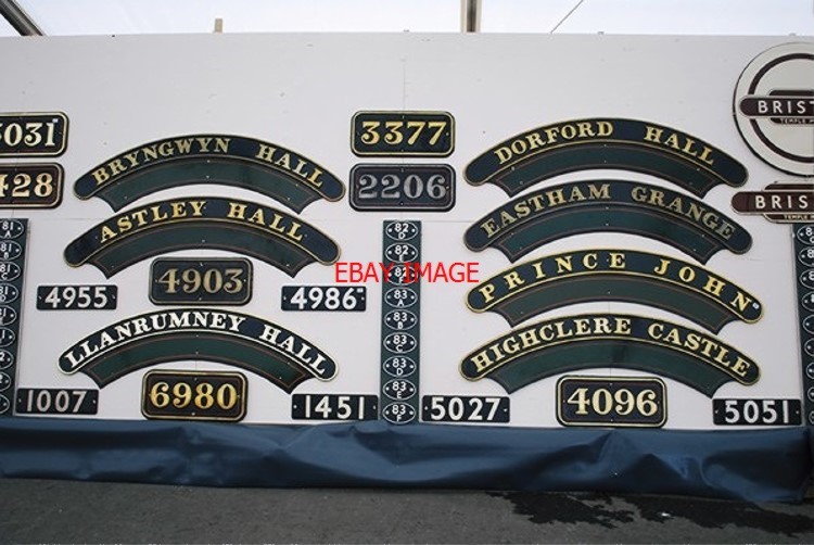 PHOTO GWR NAME AND NUMBERPLATES AT THE G-WR 04/10 | eBay
