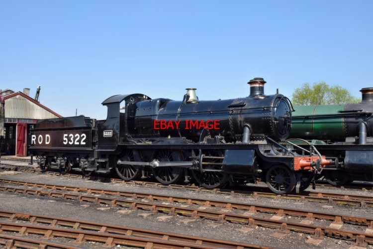PHOTO (2) GWR CLASS 43XX NO 5322 IN WWI ROD (RAILWAY OPERATING DIVISION ...