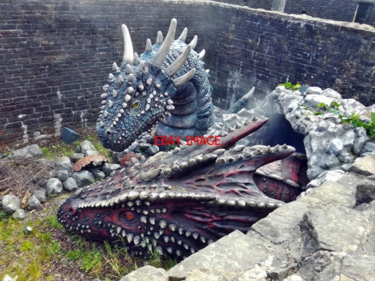 PHOTO THE DRAGONS LAIR AT CAERPHILLY CASTLE GLAMORGAN REAL WELSH ...