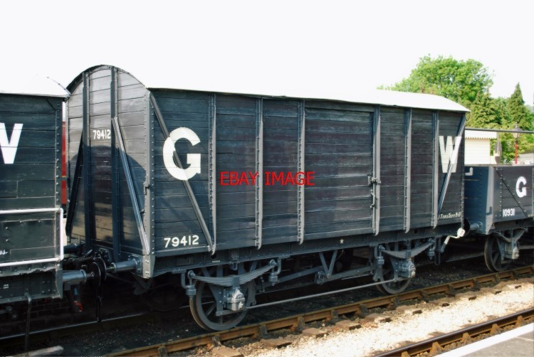 PHOTO GWR 'MINK C' 10 TONS GOODS VAN NO 79412 DIAGRAM V7 LOT 528 BUILT ...