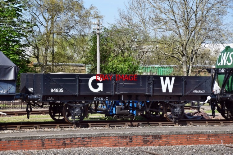 PHOTO GWR 'OPEN C' 14 TON 4-PLANK UNFITTED TUBE WAGON NO 94835 DIAGRAM ...