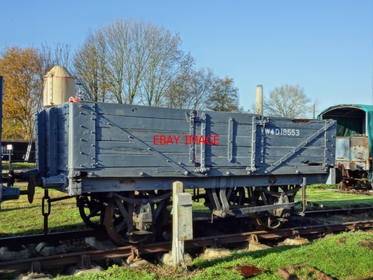 PHOTO GWR 'OPEN' 10 TON 5-PLANK UNFITTED GOODS WAGON NO 553 OF GWR BUT ...