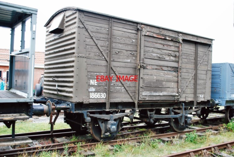 PHOTO ALTHOUGH RESTORED AS AN LNER 12 TON UNFITTED VENTILATED VAN NO ...