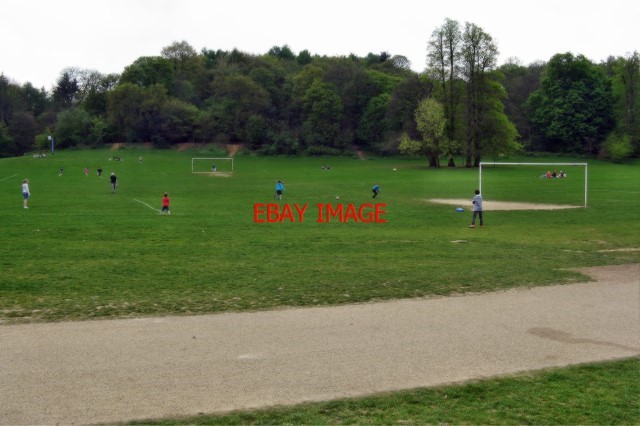 PHOTO 2011 REIGATE PRIORY PARK FOOTBALL PITCH AND WOODLAND PRIORY PARK ...