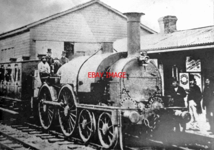 PHOTO REDRUTH RAILWAY STATION SDR BROAD GAUGEL LANCE. 1866 | eBay