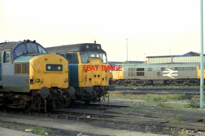 PHOTO CLASS 37 DIESEL 37204 31311 31166 AT SALTLEY ON 12/10/85. | eBay