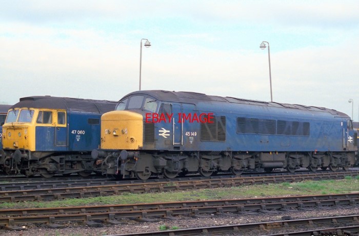 PHOTO CLASS 47 DIESEL 47060 & 45149 AT SALTLEY ON 18/04/87. | eBay