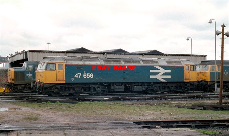 PHOTO CLASS 47 47656 (WITH 37212 AND 47472) AT SALTLEY ON 11/04/87 ...
