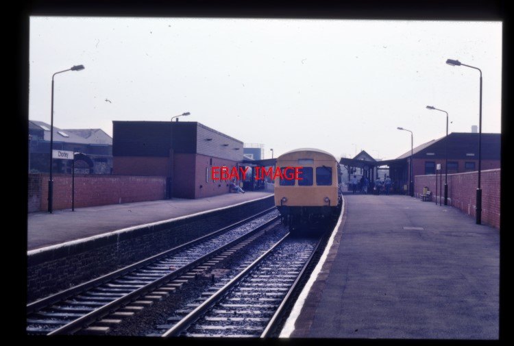 PHOTO DMU AT CHORLEY RAILWAY STATION 1986 | eBay