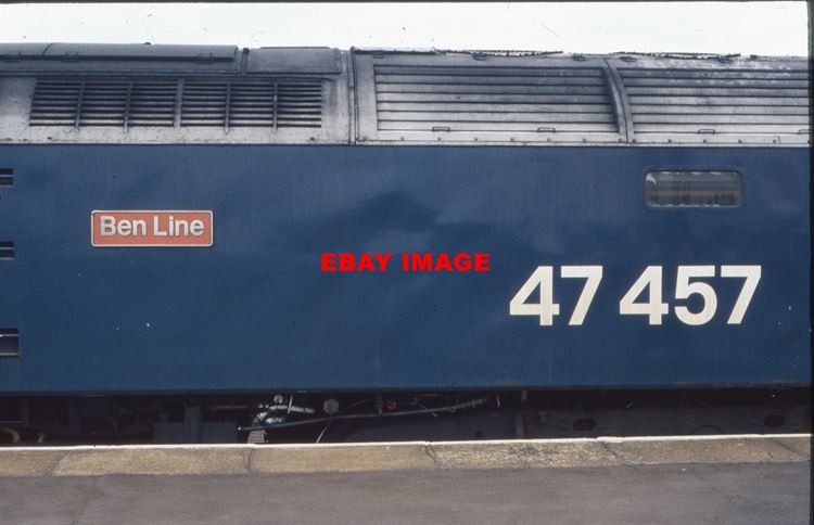 PHOTO CLASS 47 NO 47457 BEN LINE NAMEPLATE. | eBay