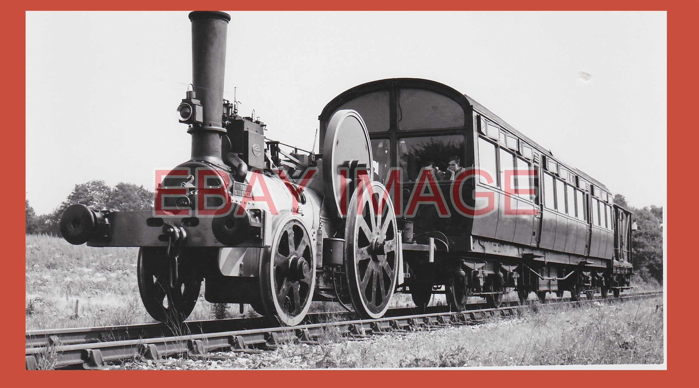 PHOTO BLUE CIRCLE 2-2-0TG LOCO AP944936 AND EX LNWR OBSERVATION CAR | eBay